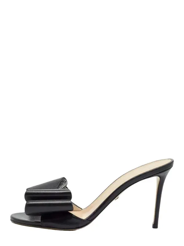 Mach & Mach Le Cadeau Bow-detail Sandals - Black