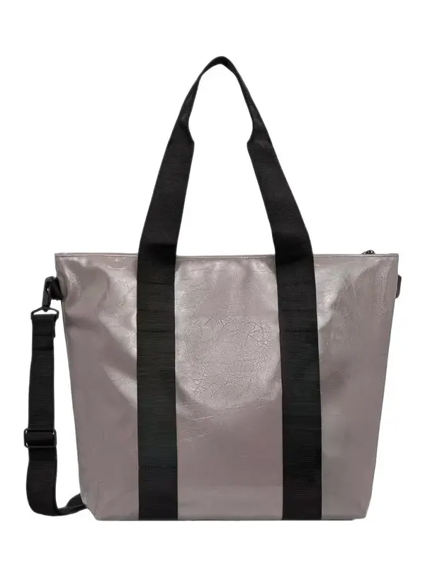 Rains Crinkled-finish Tote Bag - Grey