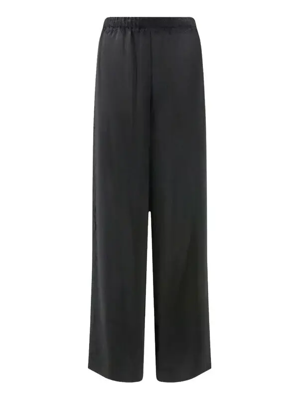 Vince Lace-trim Palazzo Trousers - Black