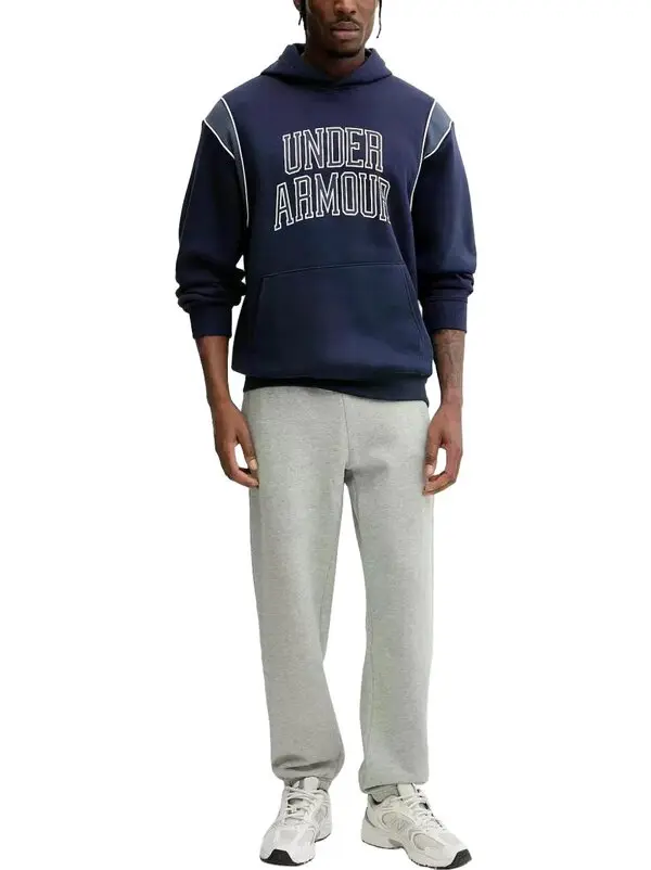Under Armour Rival Logo-print Panelled Hoodie - Blue