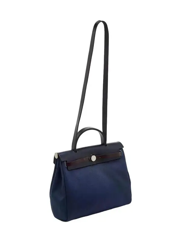 Hermès Herbag Zip Clou De Selle Tote Bag - Blue