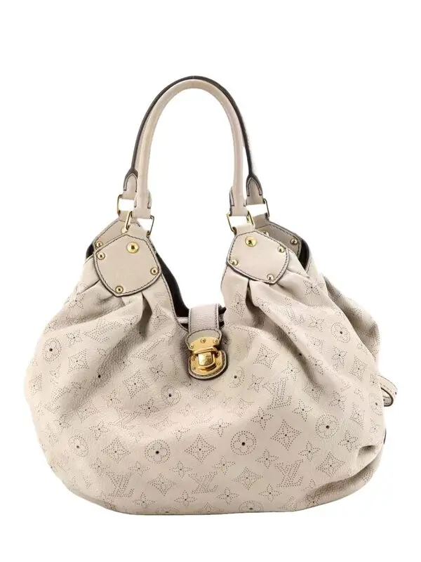 LOUIS VUITTON Mahina Leather Hobo Bag - Neutrals