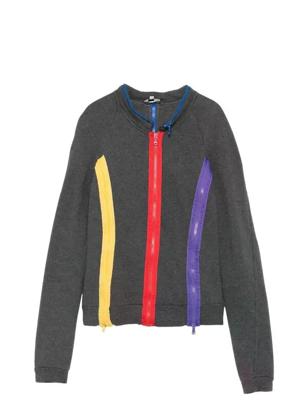 Dolce & Gabbana Zip-detail Sweatshirt - Grey