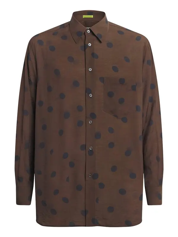 Paul Smith Polka-dot Shirt - Brown