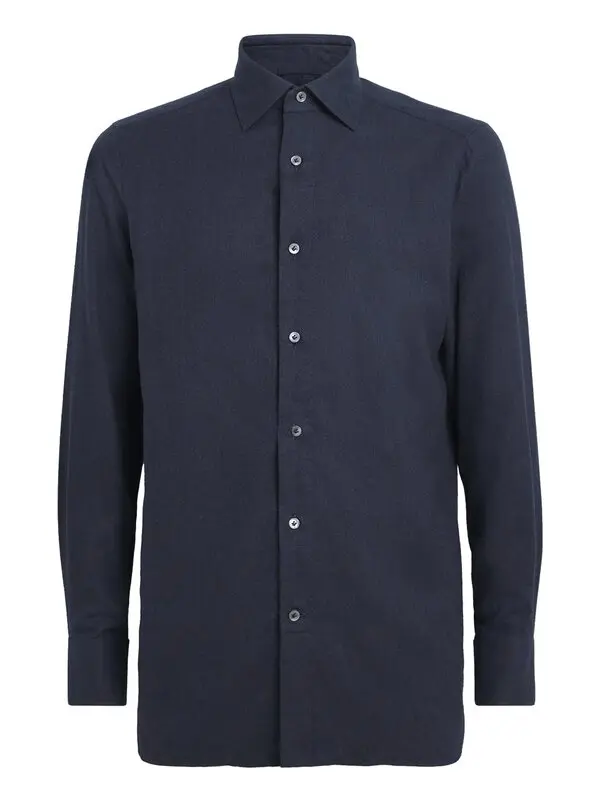 100HANDS Cotton Oxford Shirt - Navy