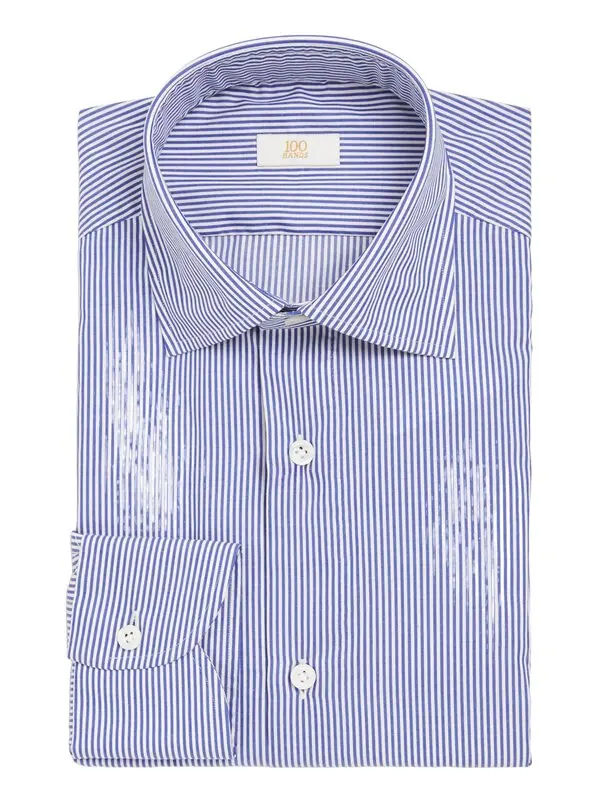 100HANDS Cotton Bengal Stripe Shirt - Navy