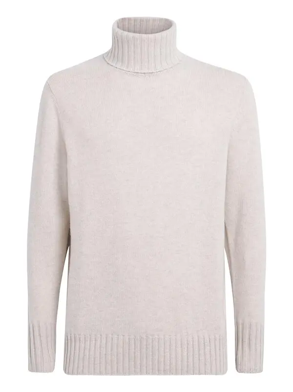 N.peal Cashmere Brompton Rollneck Sweater - Grey