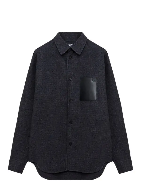 Loewe Pocket Anagram Overshirt - Navy