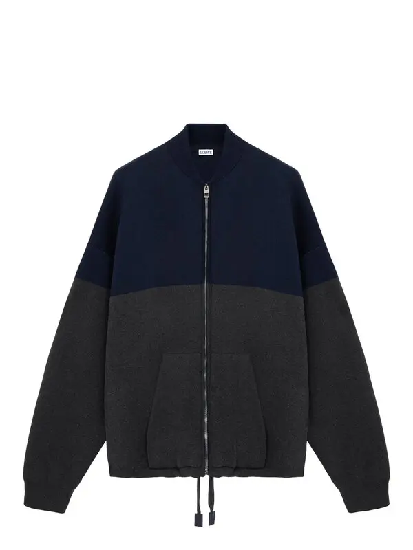 Loewe Two-tone Cardigan - Navy