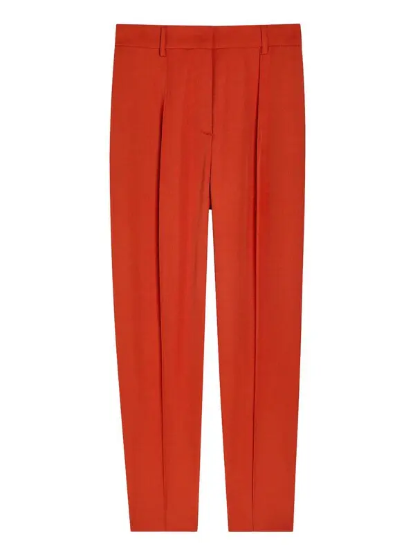 Stella McCartney Slim-leg Wool Trousers - Rust
