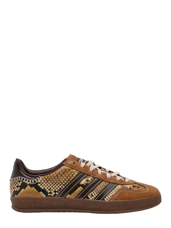 WALES BONNER Adidas X Gazelle Snake-effect Leather Sneakers - Rust