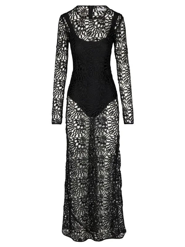 Delfi Julian Long Dress - Black