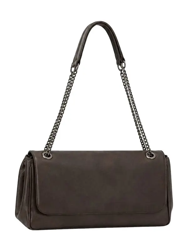 SUUD COLLECTION Milan Chain Leather Bag - Brown