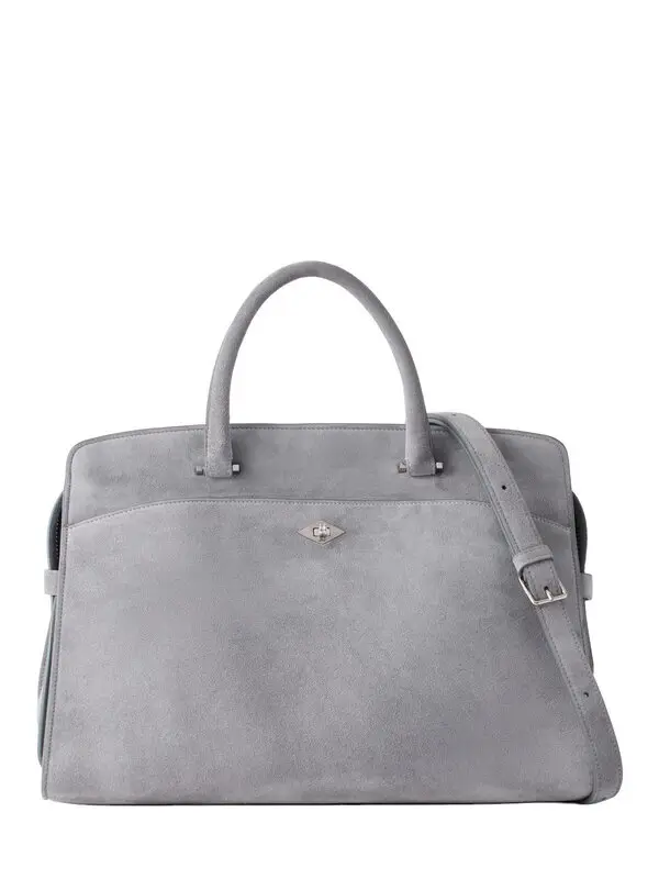 METIER Private Eye Suede Shoulder Bag - Gray