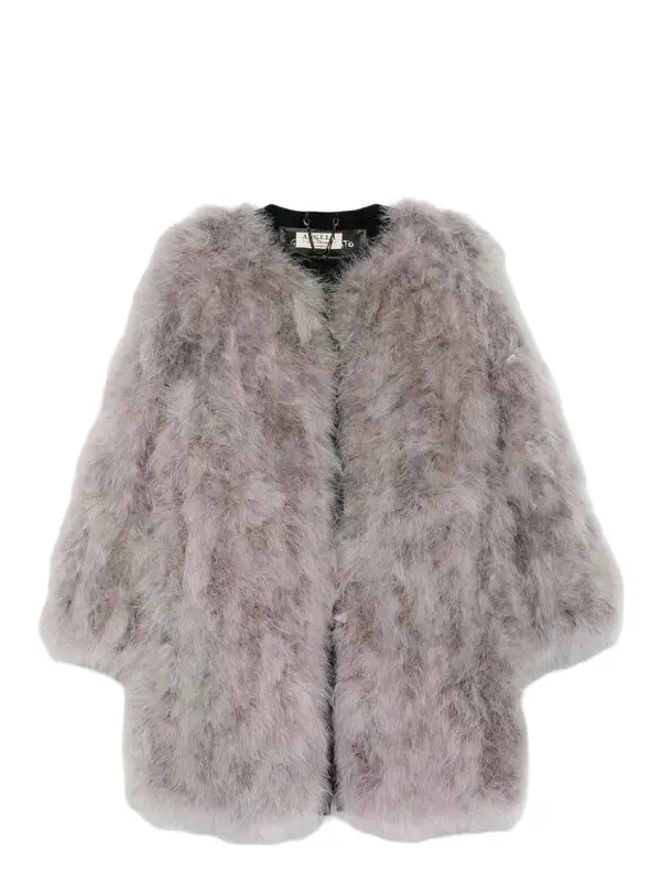 A.N.G.E.L.O. VINTAGE CULT Hook-and-eye-fastening Coat - Grey