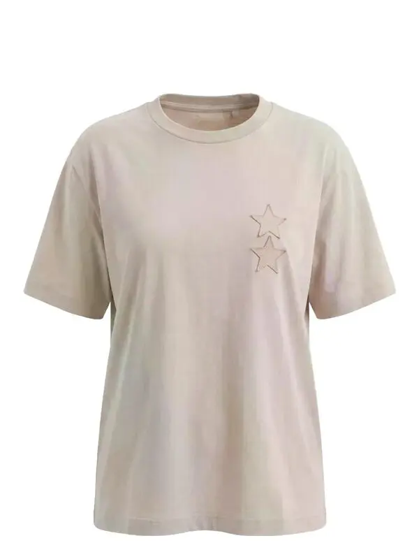 ICON DENIM LOS ANGELES Star-patch T-shirt - Neutrals