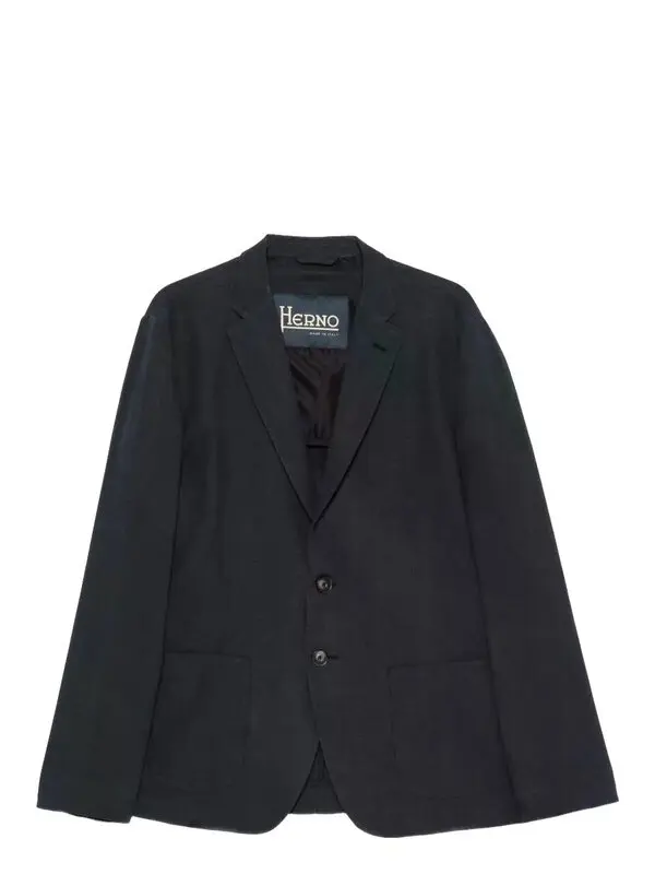 Herno Single-breasted Blazer - Blue