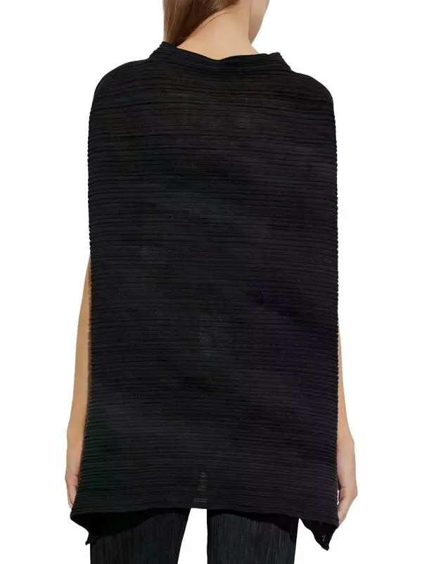 Issey Miyake Oversized Pleated Top - Black