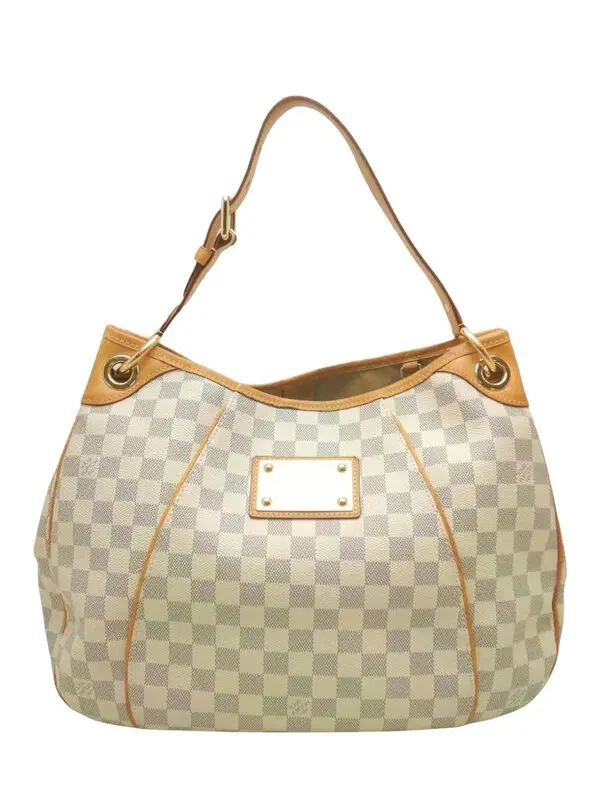 LOUIS VUITTON 2011 Damier Azur Galliera Gm Shoulder Bag - White