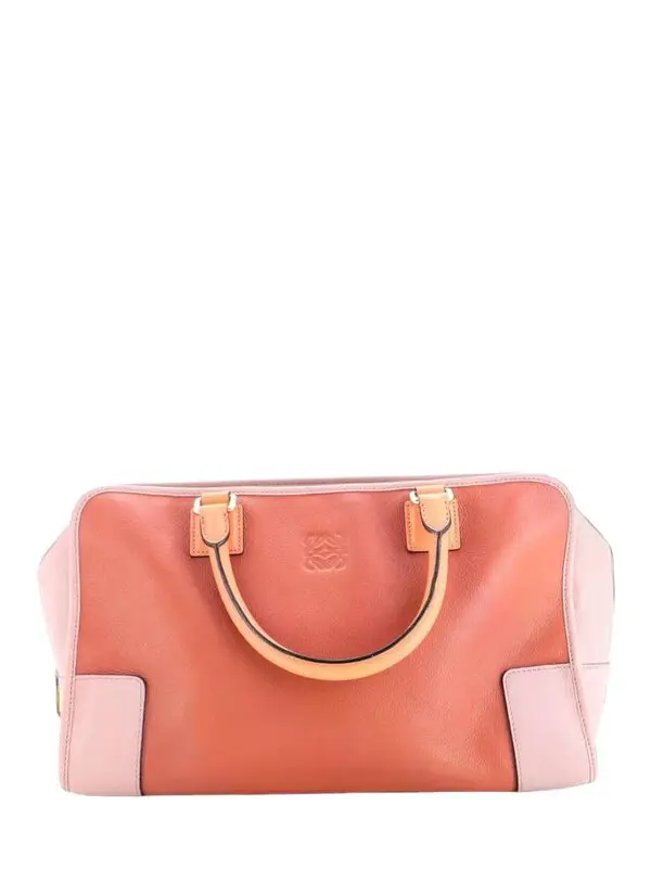 Loewe Amazona Leather Satchel - Grey