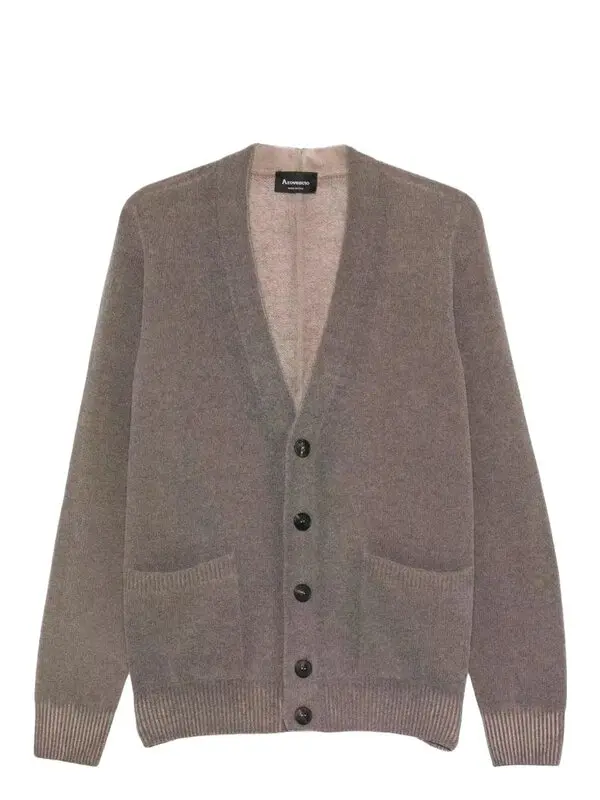 AROVESCIO Button-up Knitted Cardigan - Brown