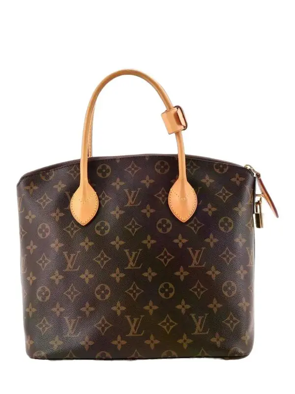 LOUIS VUITTON Monogram Canvas Lockit Nm Pm Satchel - Brown
