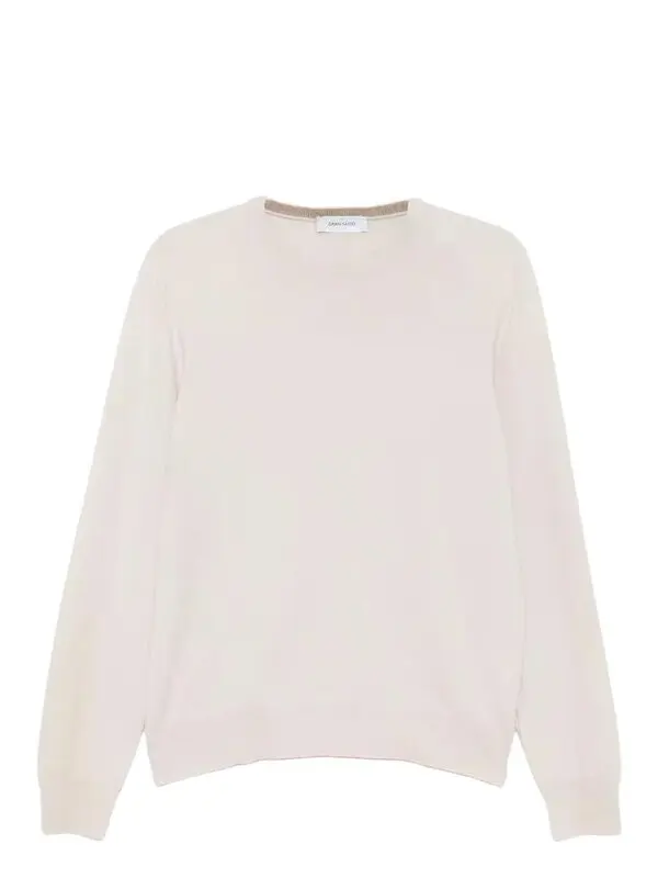 GRAN SASSO Crew-neck Long-sleeve Sweater - Neutrals