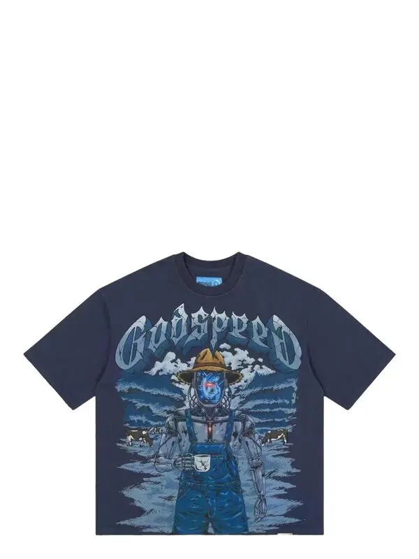 GODSPEED Aura Farm Ii Graphic-print T-shirt - Blue