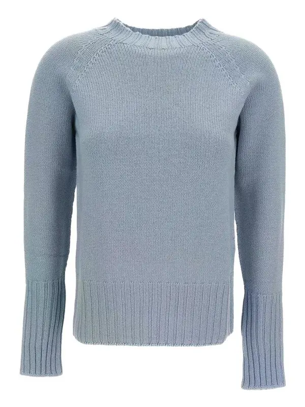 DRUMOHR Jersey-knit Raglan-sleeve Sweater - Blue