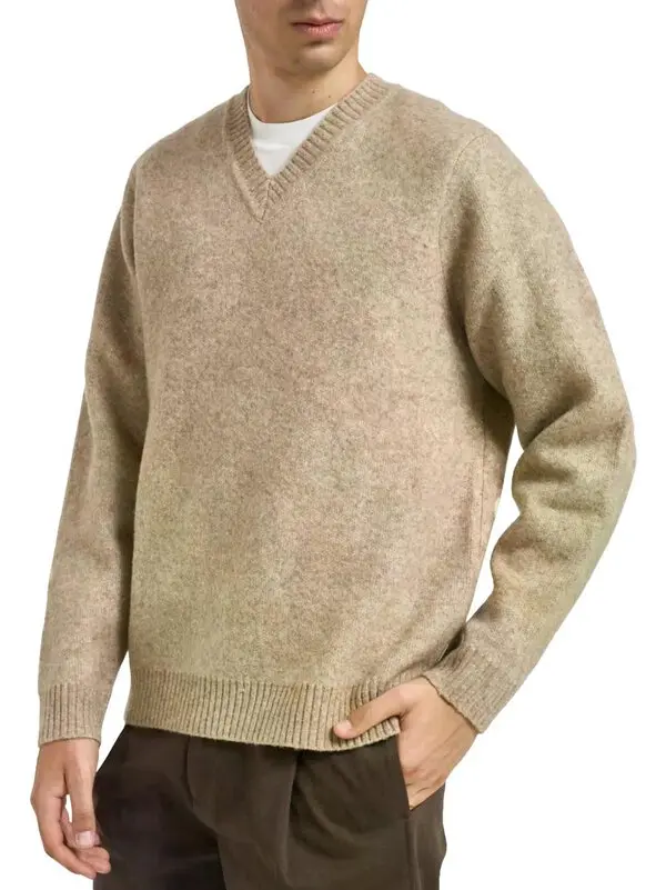 LES DEUX V-neck Long-sleeve Sweater - Neutrals