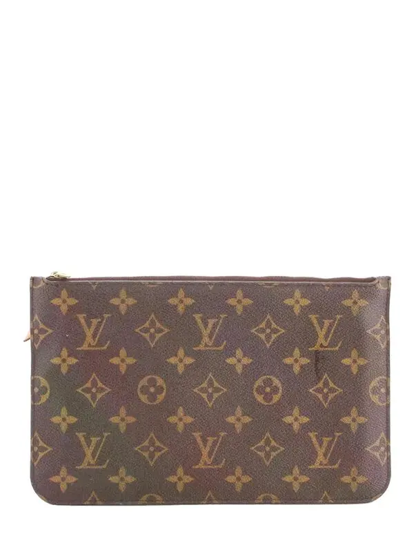 LOUIS VUITTON Neverfull Monogram Canvas Large Pouch - Brown