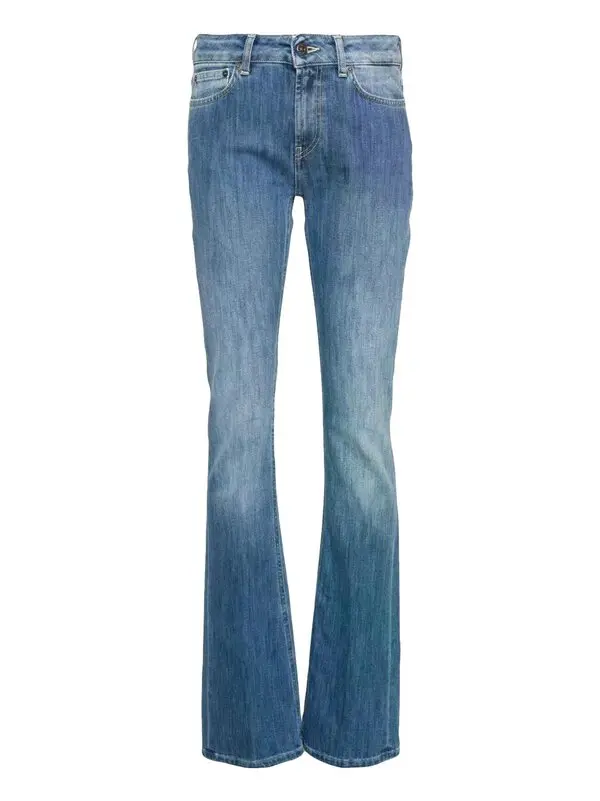 DONDUP Low-rise Bootcut Jeans - Blue