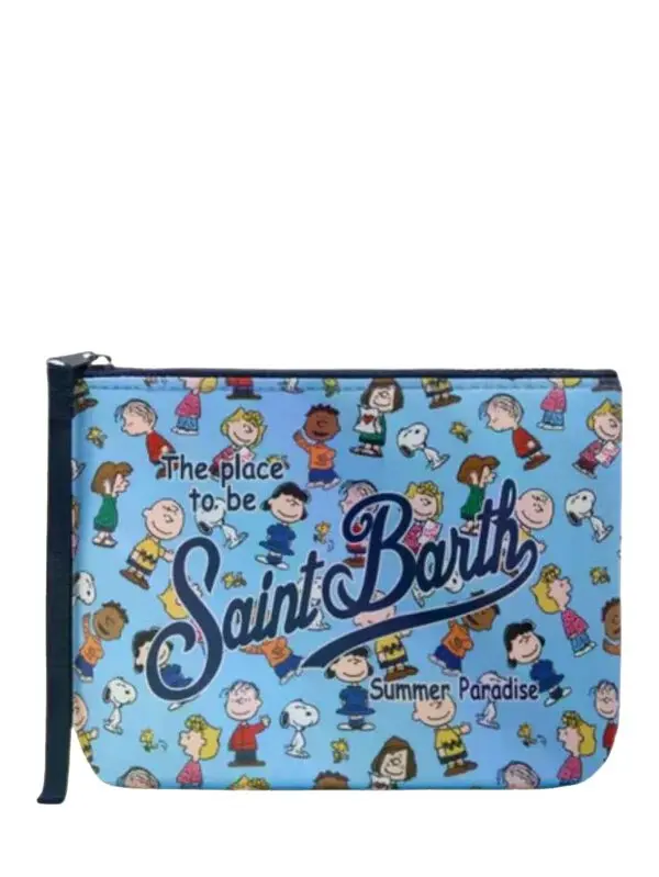 MC2 SAINT BARTH X Peanuts Aline Clutch Bag - Blue