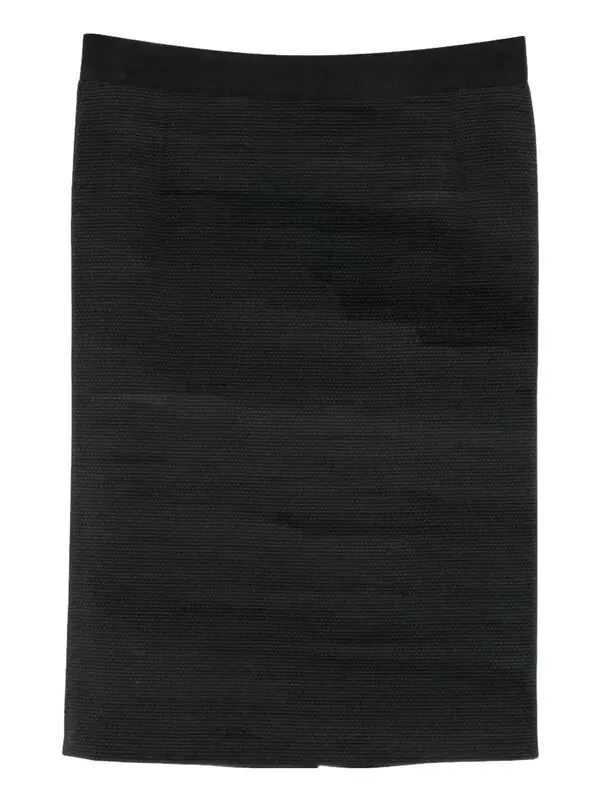 Dolce & Gabbana 1990s Zip-up Pencil Skirt - Black