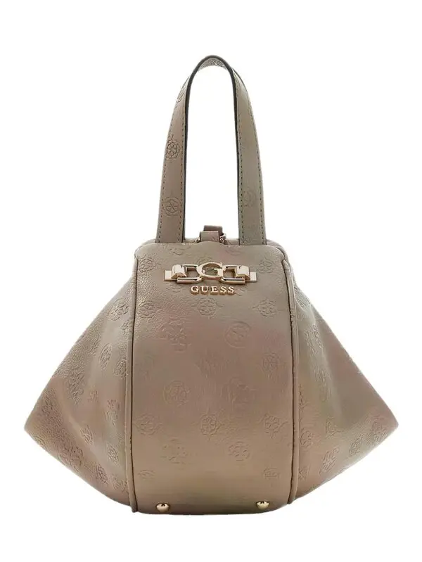 Guess Anise Logo-debossed Pouch - Brown