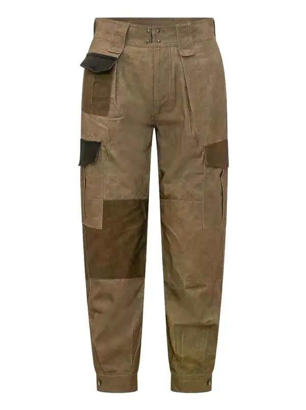 MARANT ETOILE Renzar Patchwork Cargo Pants - Neutrals