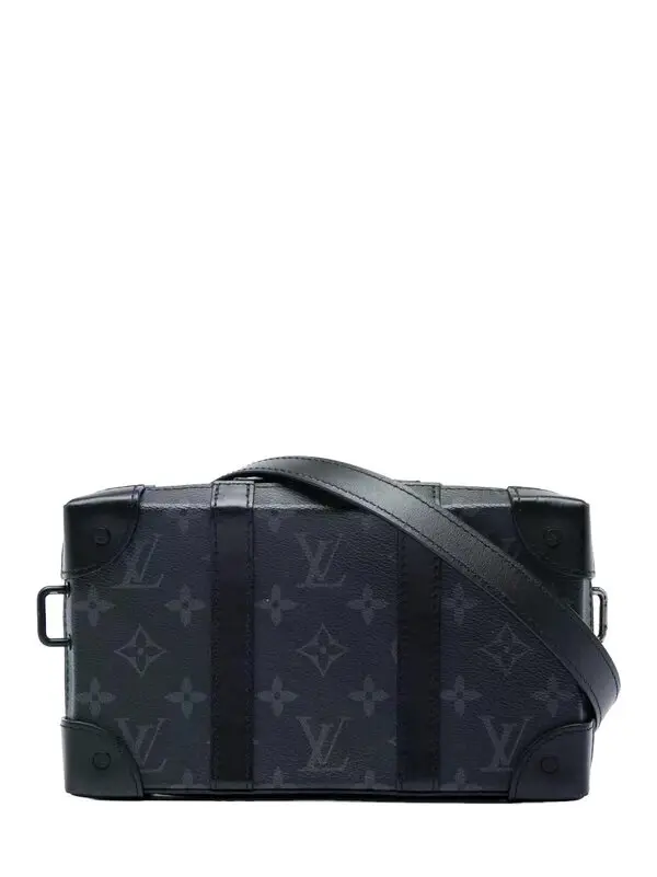 LOUIS VUITTON Monogram Eclipse Soft Trunk Wallet Cross Body Bag - Black
