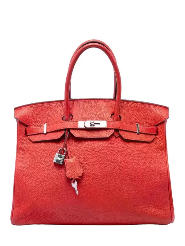 Hermès Togo Birkin Retourne 35 Handbag - Red
