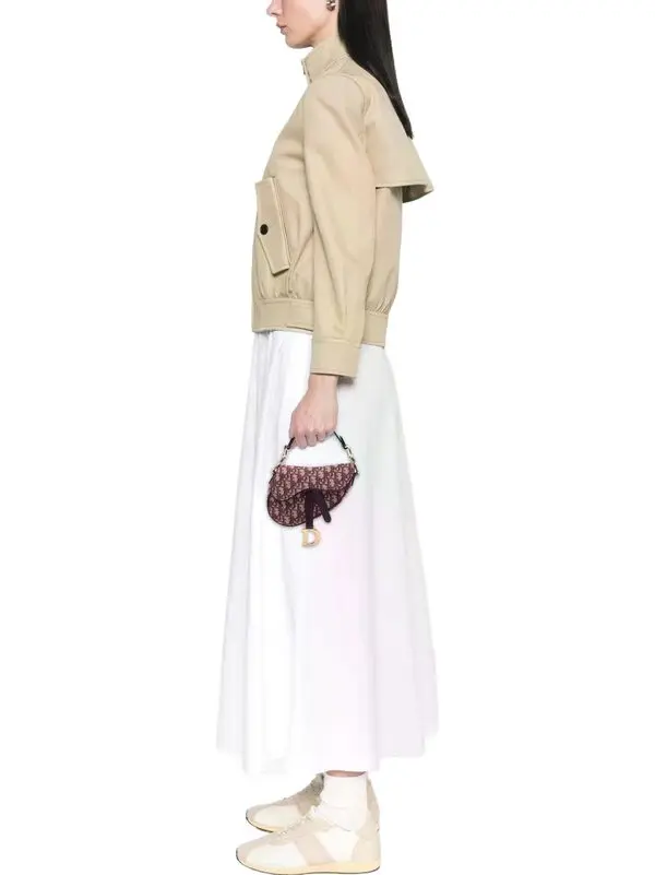 Dior Oblique Canvas Saddle Bag Satchel - Red
