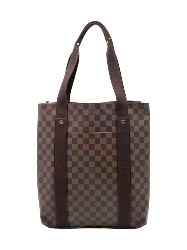LOUIS VUITTON Damier Ebene Cabas Beaubourg Tote Bag - Brown
