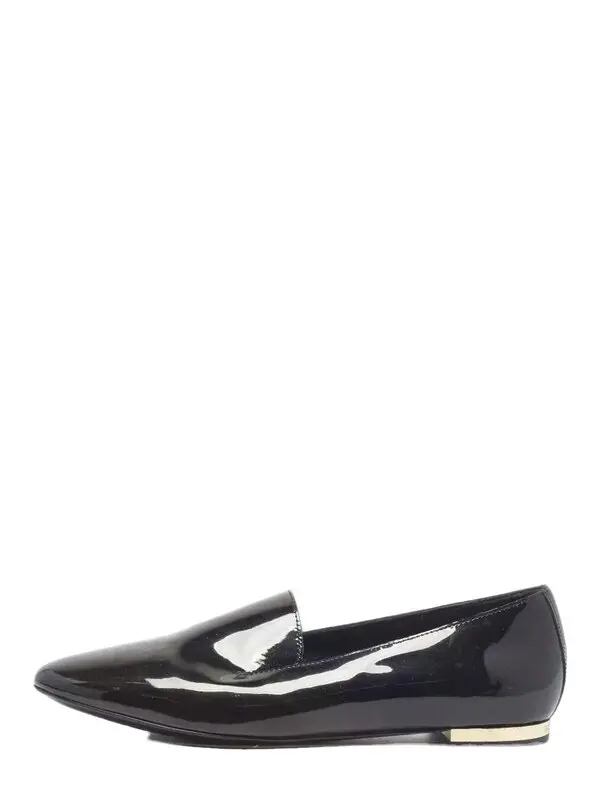Burberry Pointed-toe Leather Loafers - Black