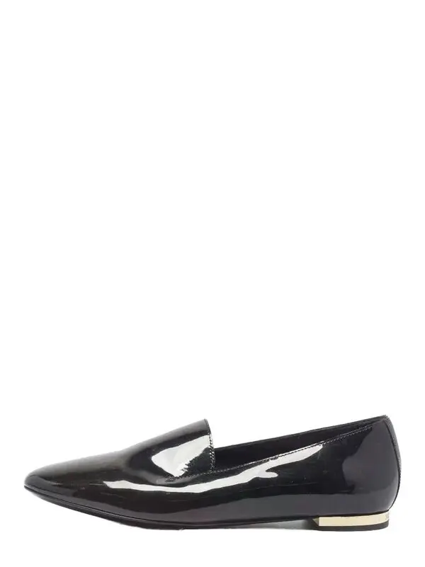 Burberry Pointed-toe Leather Loafers - Black