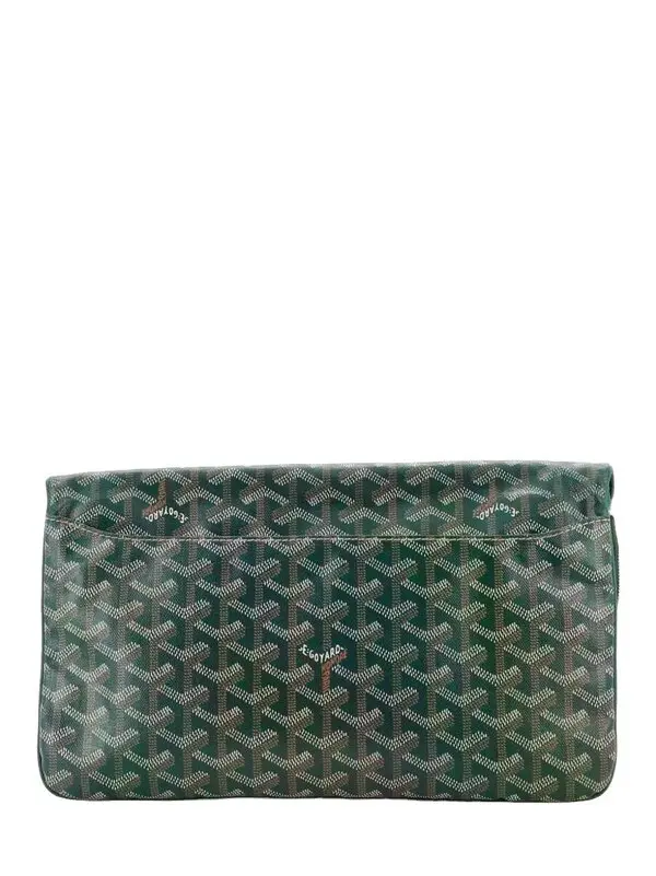 Goyard Saint Marie Coated Canvas Clutch Bag - Green