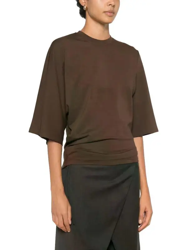 ELEH Round-neck T-shirt - Brown