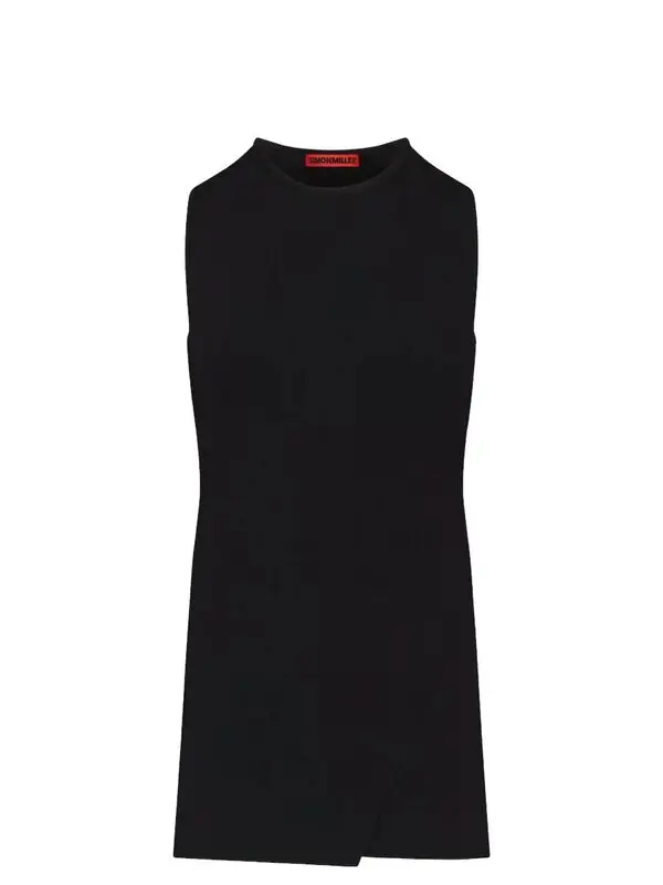 SIMONMILLER Dara Sleeveless Knit Top - Black