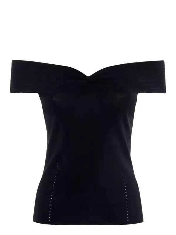 NENETTE Off-shoulder Top - Black
