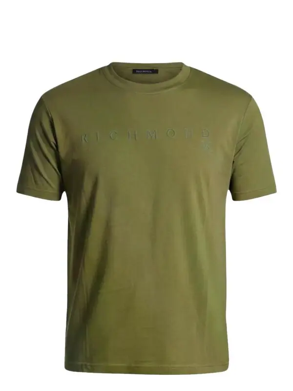 John Richmond Logo-embroidered T-shirt - Green