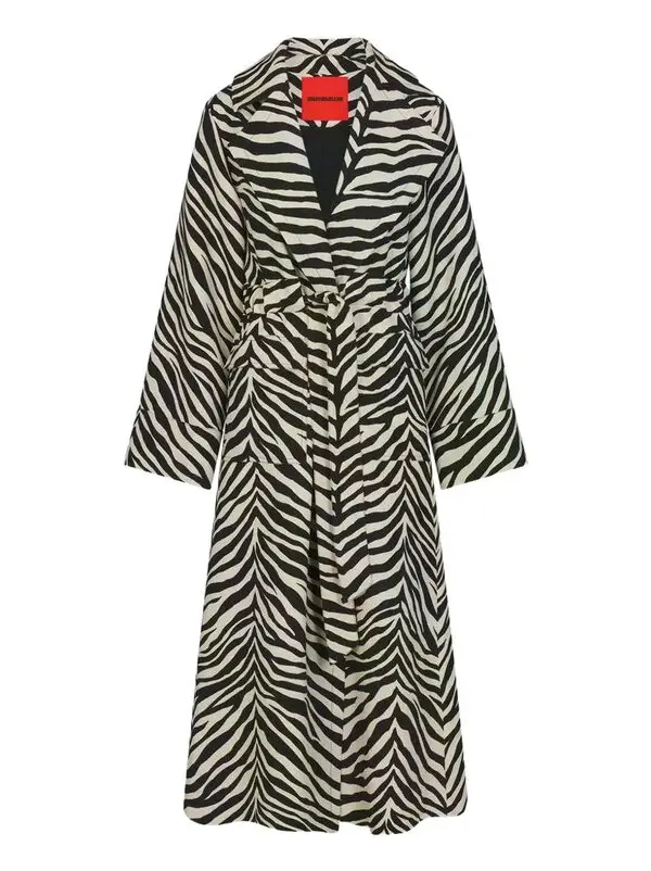 SIMONMILLER Zebra-print Coat - White