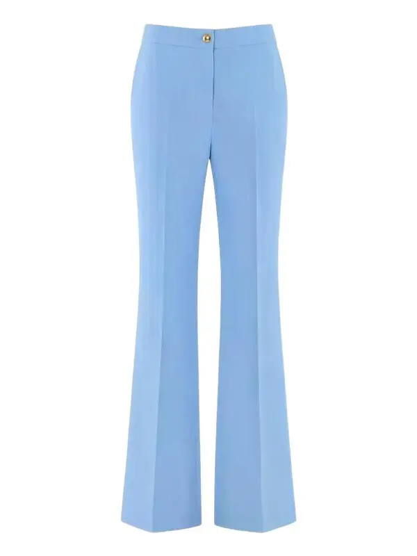 NENETTE Jewel-button Flared Trousers - Blue