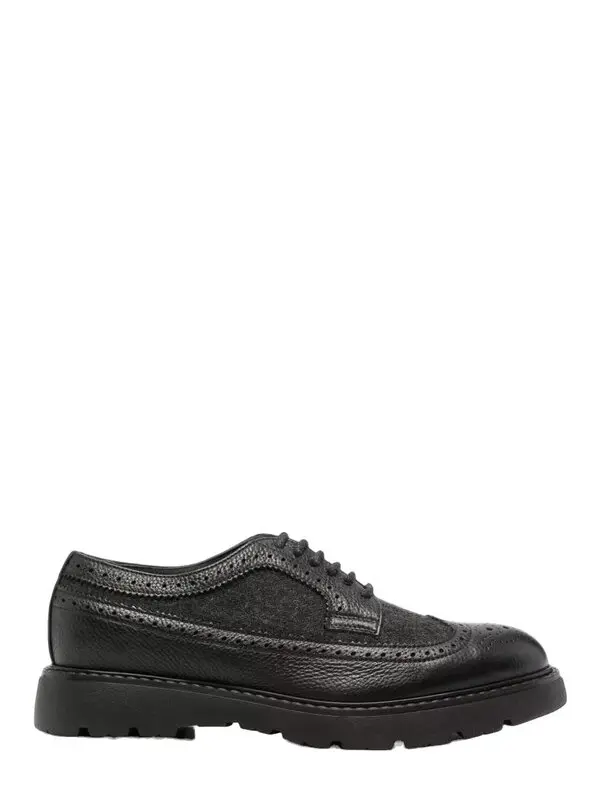 DOUCAL'S Ramon Brogue Derby Shoes - Black